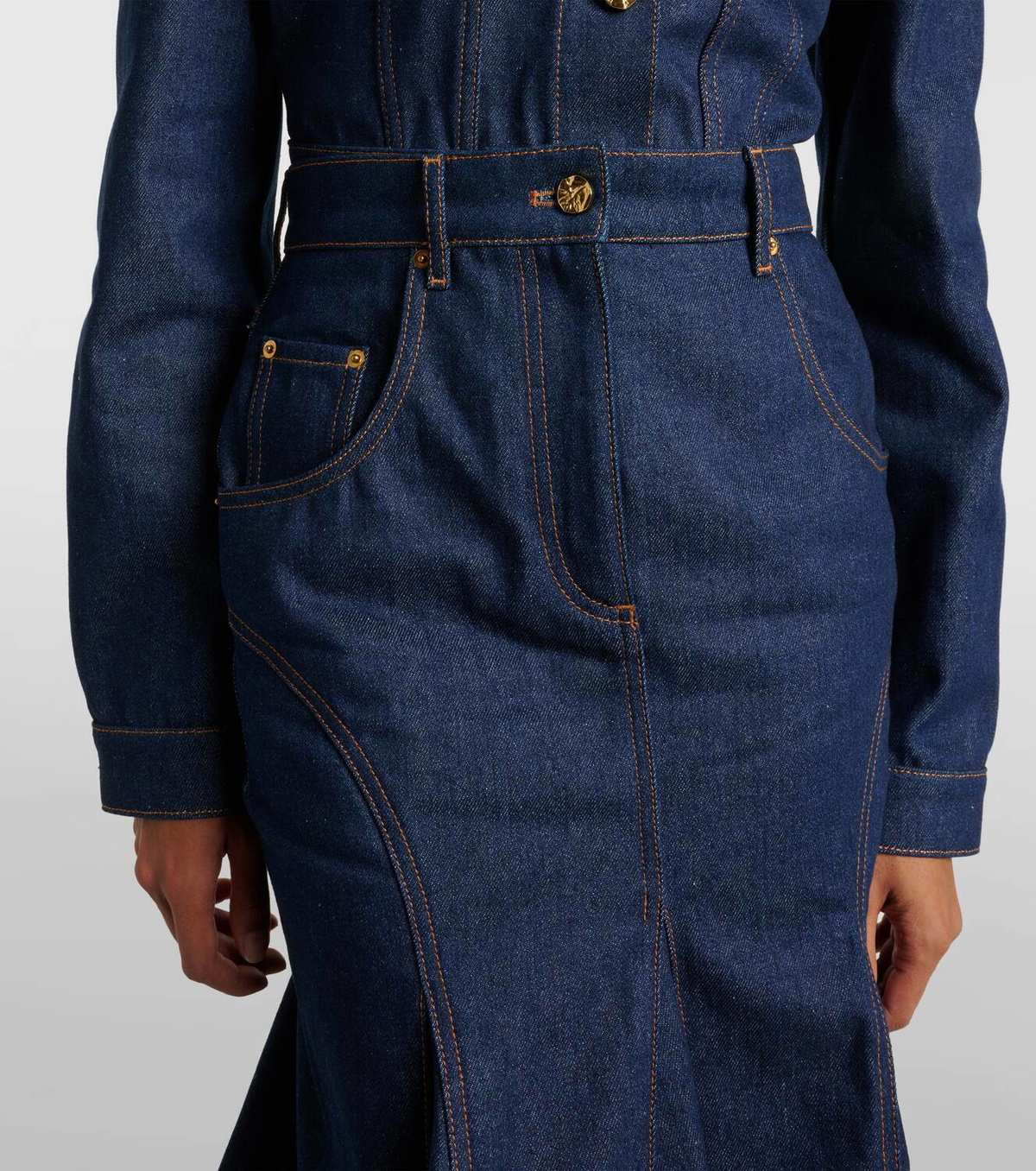 Nina Ricci Denim midi skirt Nina Ricci