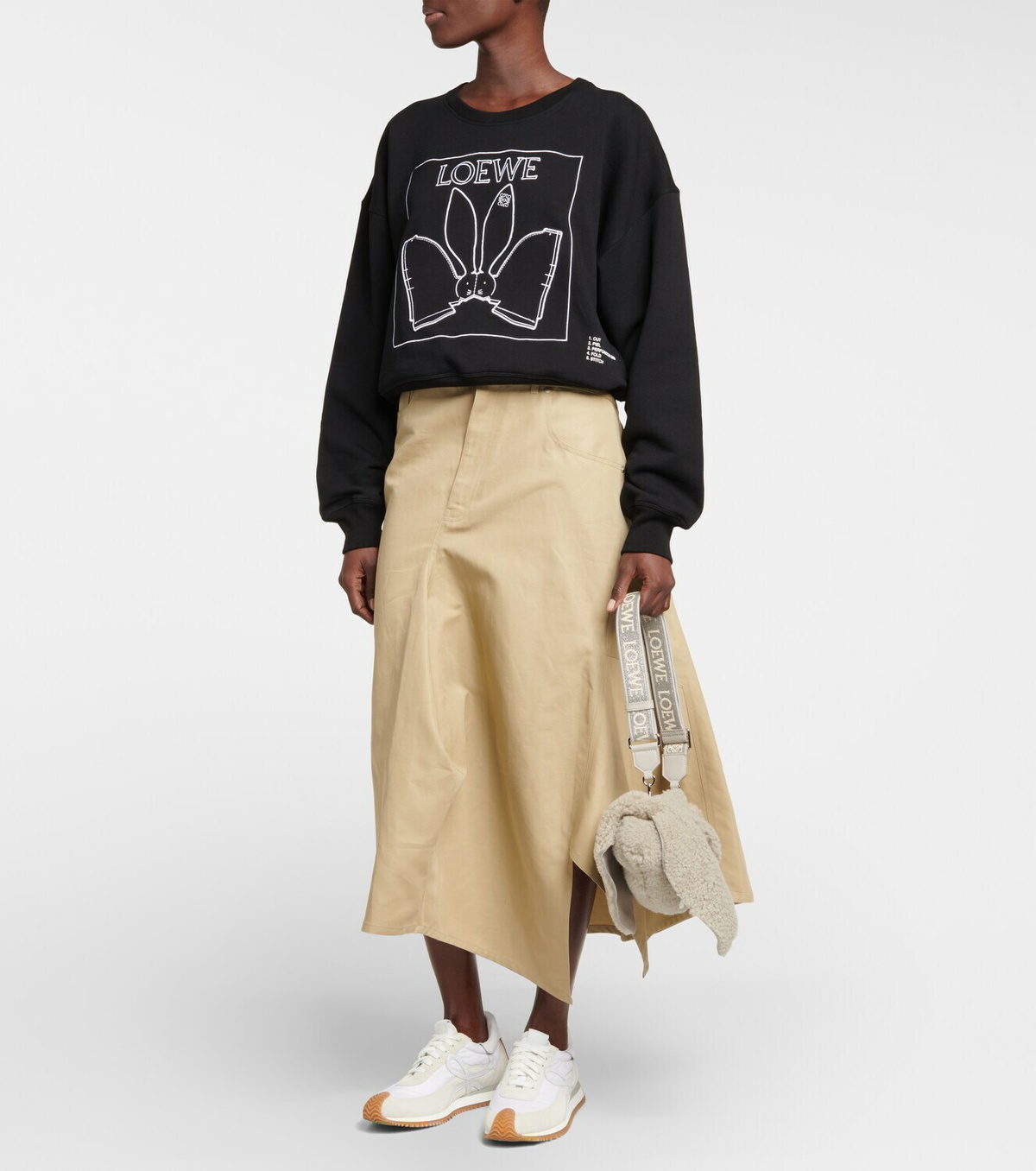 Loewe - Bunny Small shearling shoulder bag Loewe