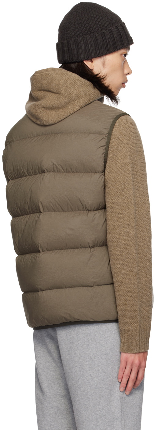 Stone Island Brown Seamless Tunnel Down Vest Stone Island
