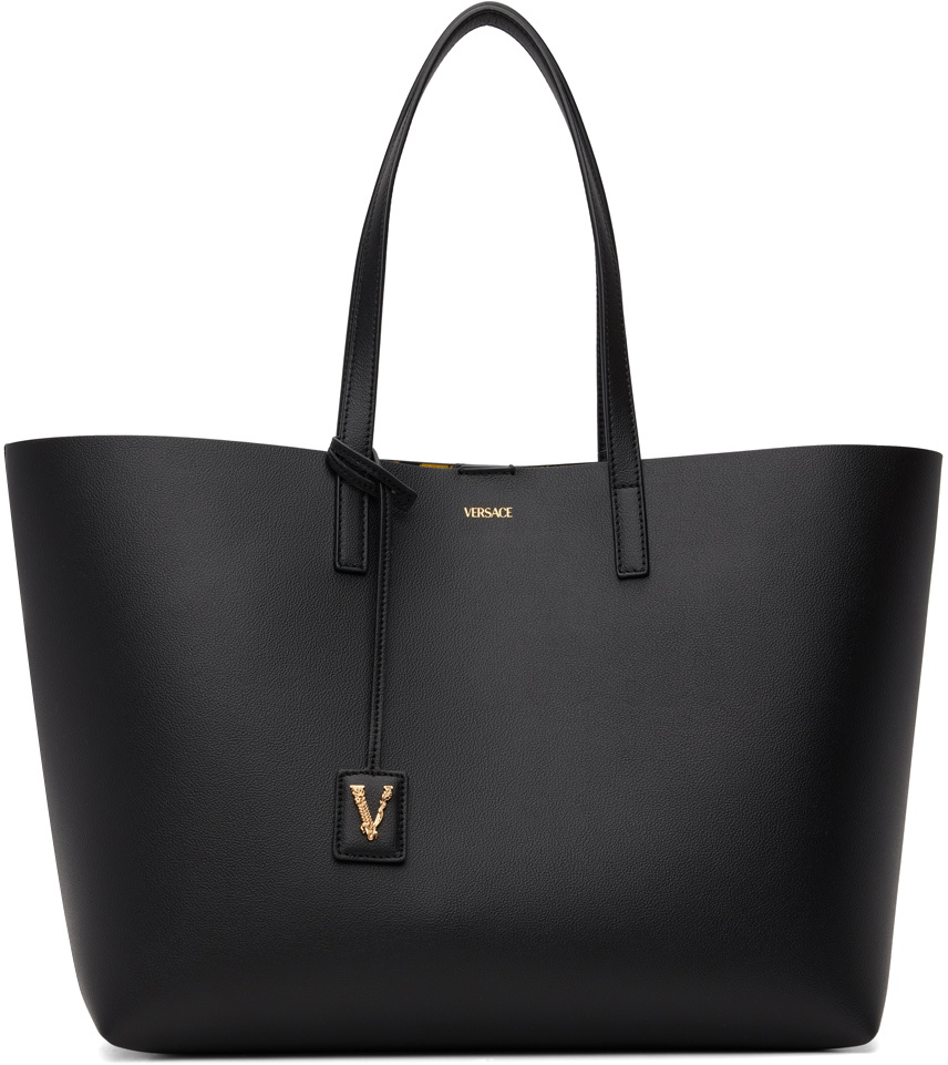 Versace Black Virtus Tote Versace