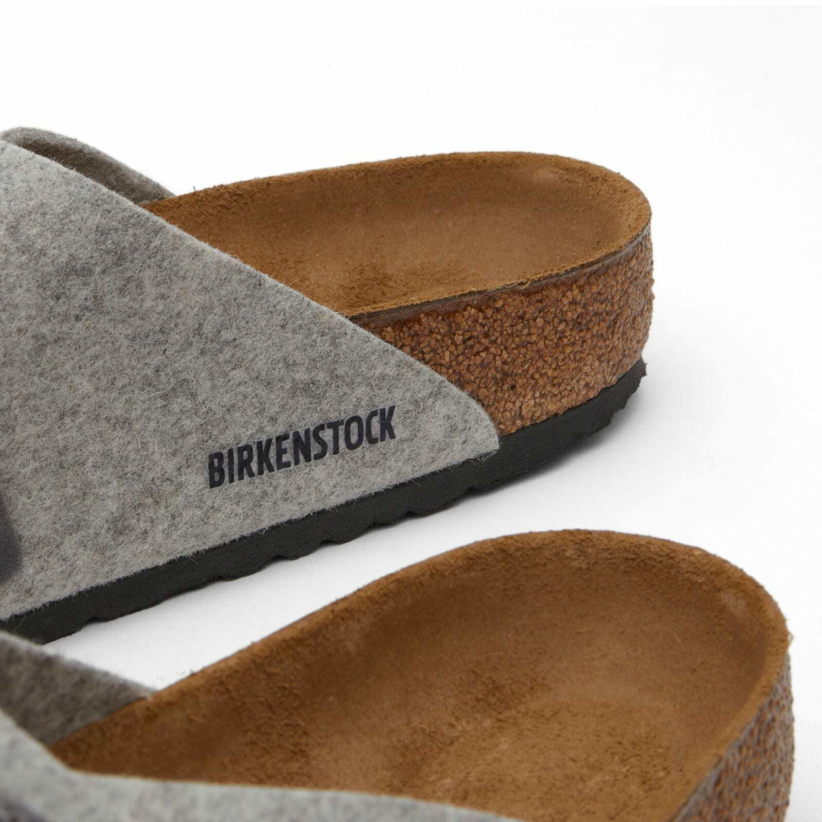 Birkenstock Kyoto in Light Grey Authentic Felt Birkenstock