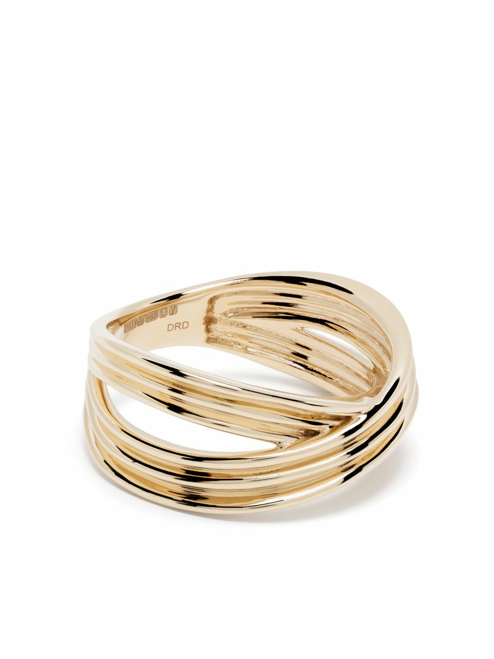 Dana Rebecca Designs 14K Yellow Gold Nana Bernice Large Crossover Ring ...