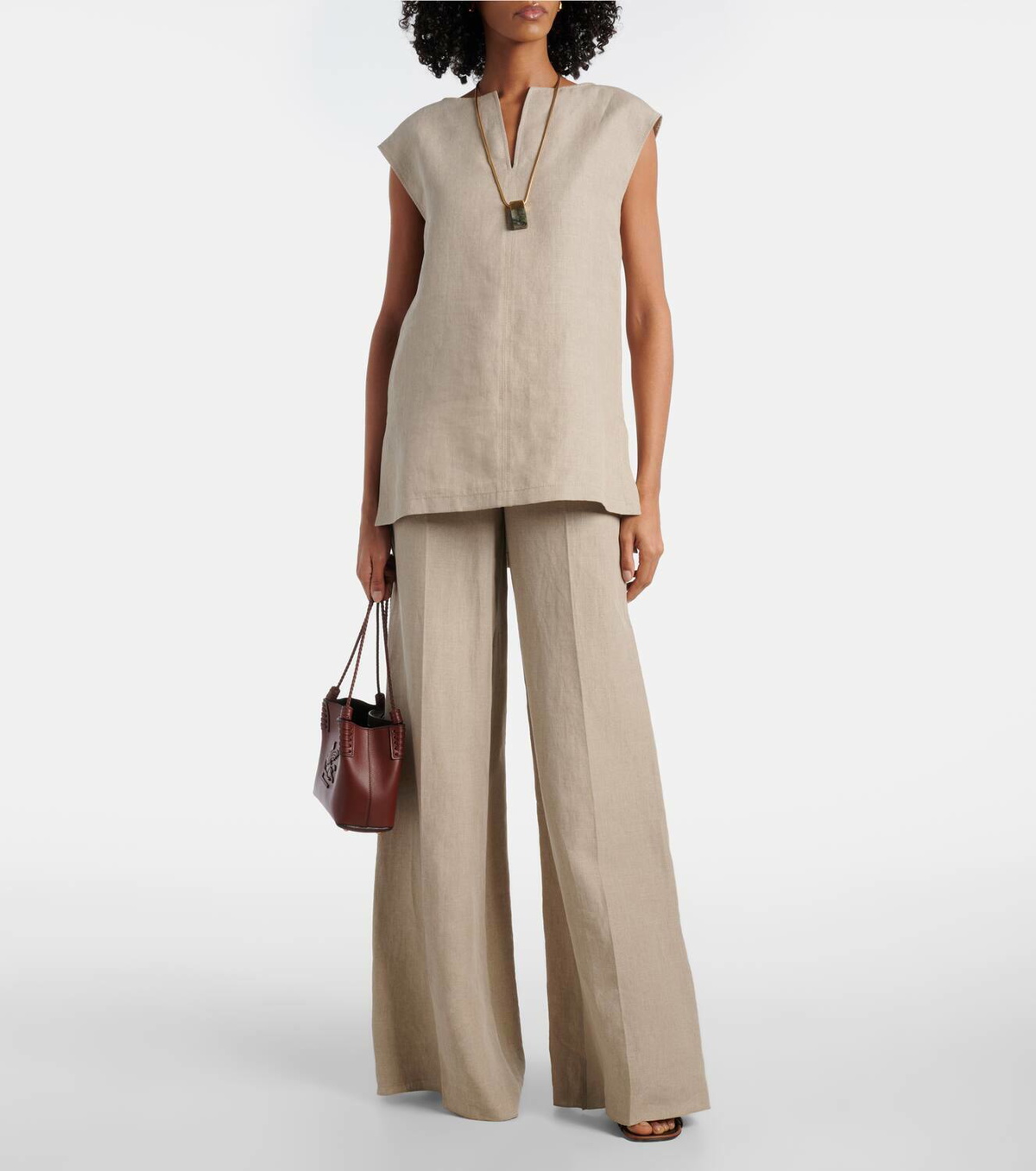 Max Mara Colombo linen top Max Mara