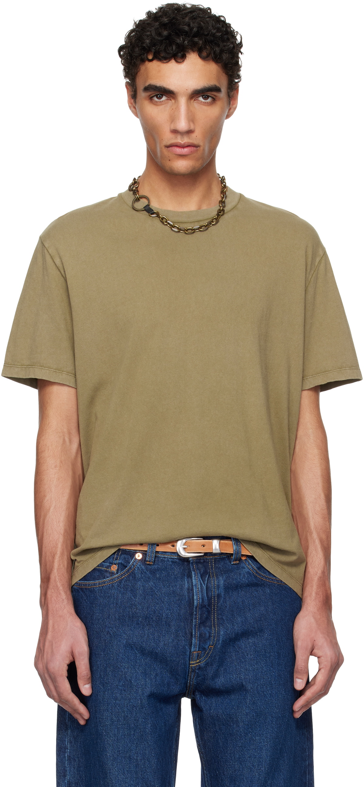 OUR LEGACY Khaki Box T-shirt Our Legacy