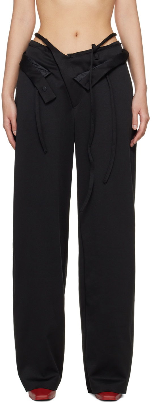 Ottolinger Black Double Waistband Trousers Ottolinger