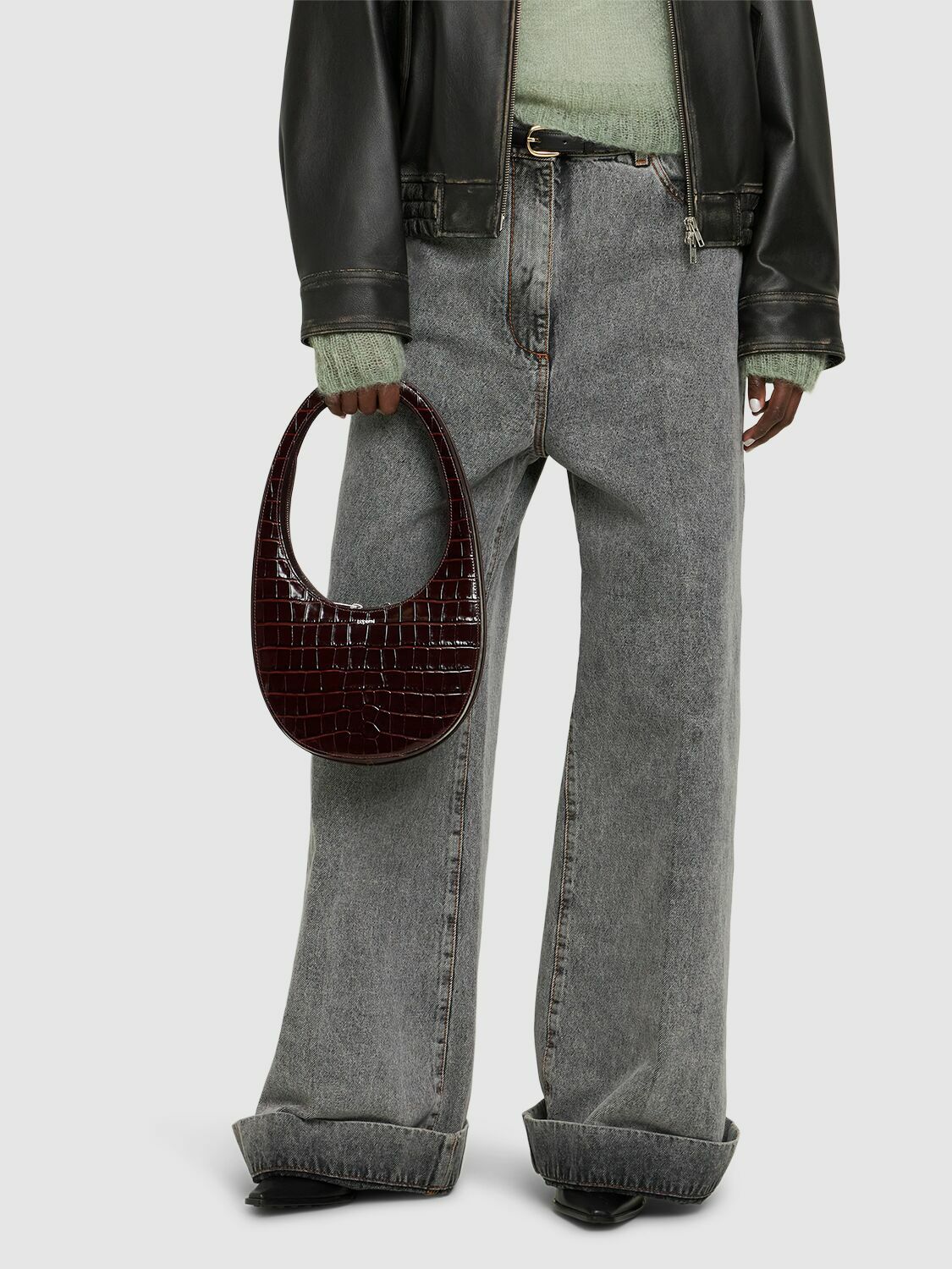 COPERNI - Swipe Embossed Leather Shoulder Bag Coperni