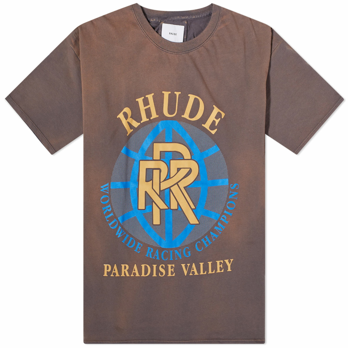 Rhude Men's Paradise Valley T-Shirt in Vintage/Grey Rhude
