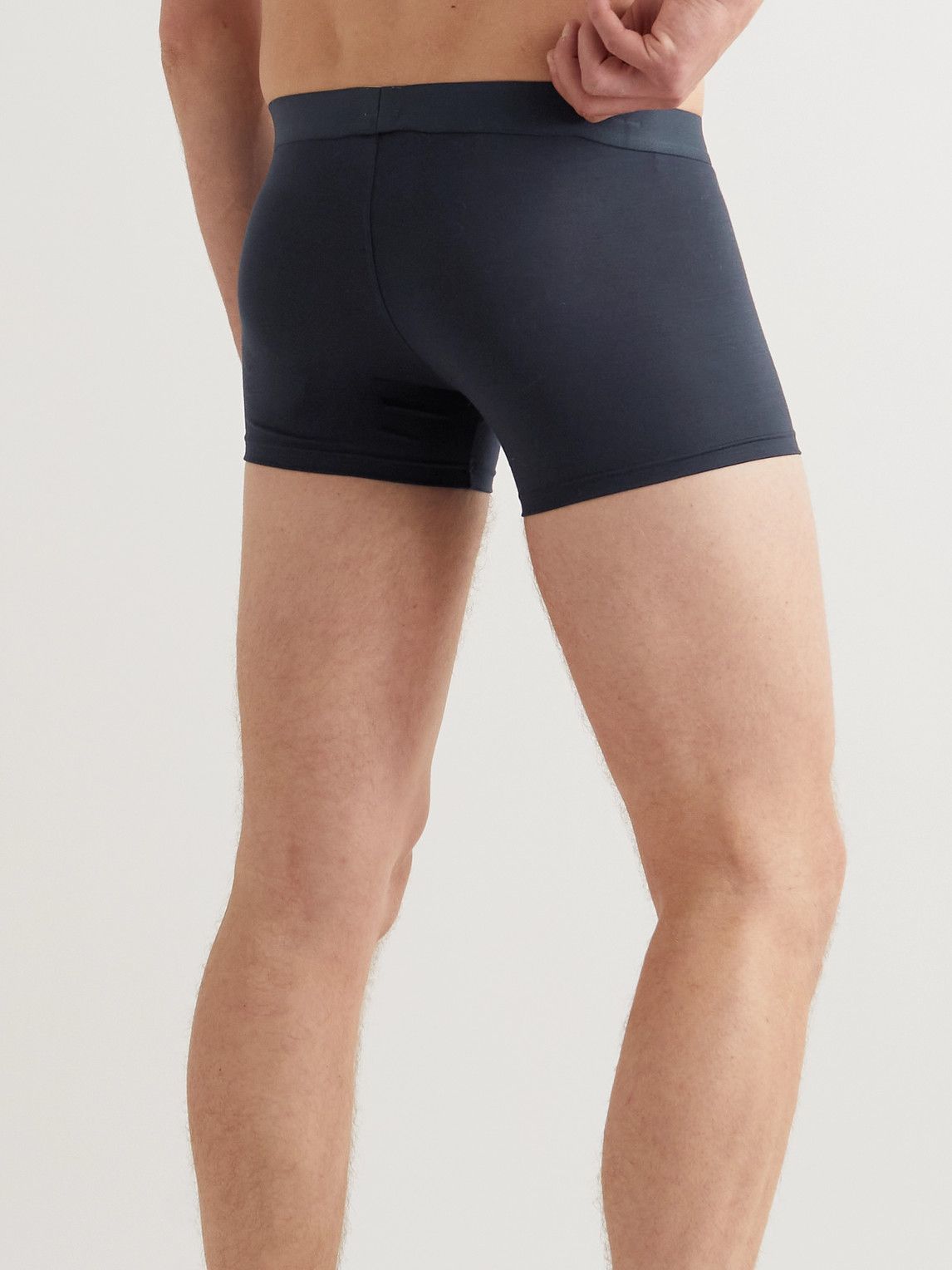 Zimmerli - Pureness Stretch-Micro Modal Boxer Briefs - Blue Zimmerli