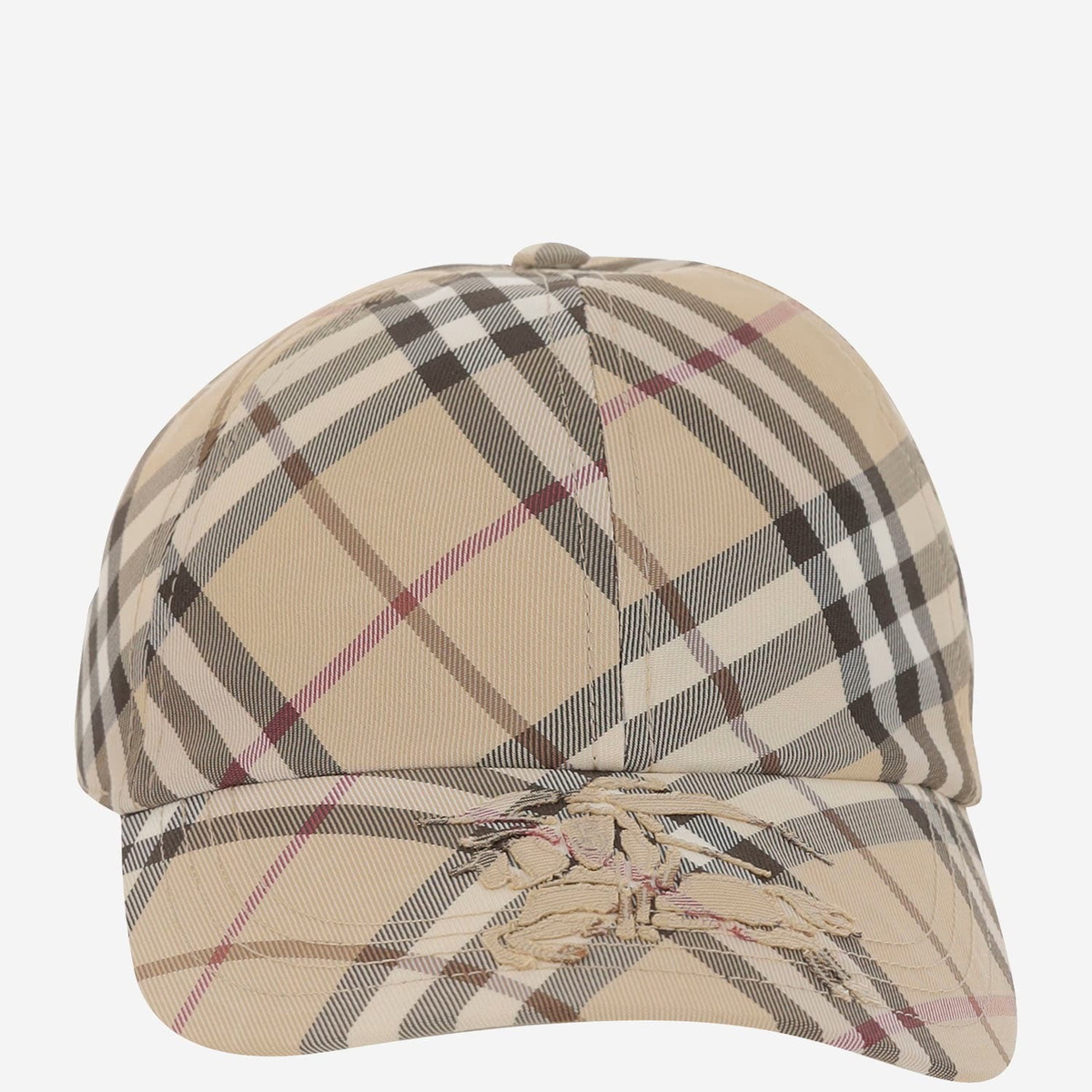 Burberry Baseball Cap With Check Pattern Burberry
