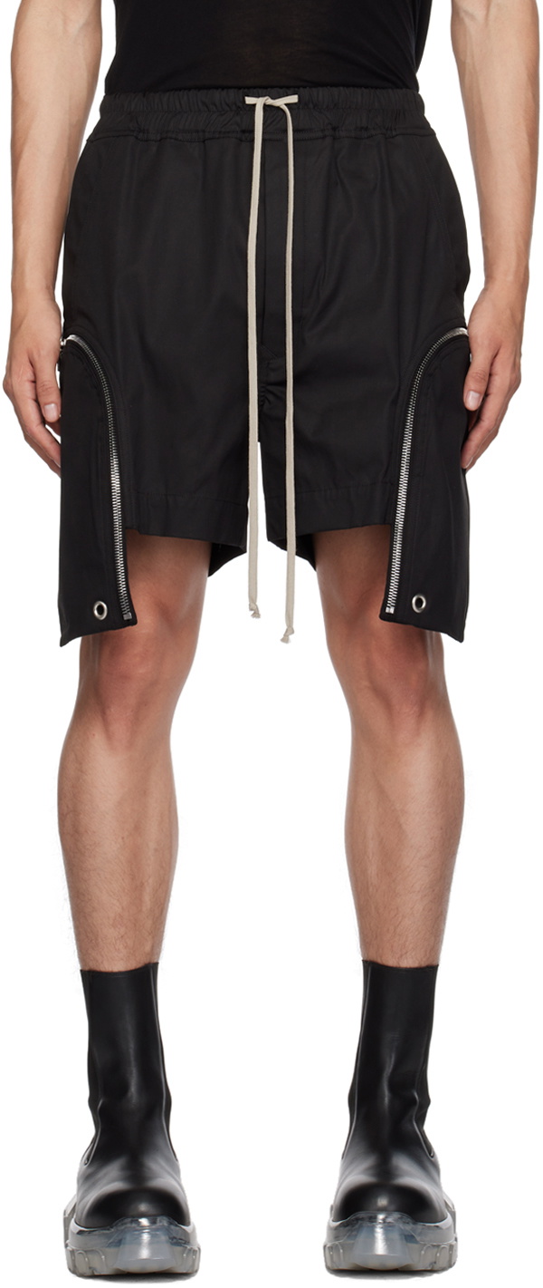 Rick Owens Black Bauhaus Shorts Rick Owens