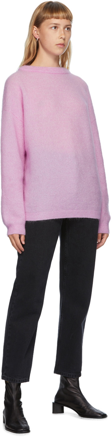 Acne Studios Pink Wool & Mohair Oversized Sweater Acne Studios