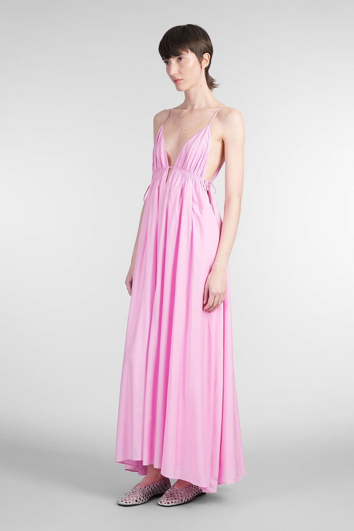 Simkhai Josephine Dress Woman In Rose-pink Polyester Simkhai