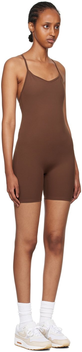 Girlfriend Collective Brown Barre Unitard Girlfriend Collective