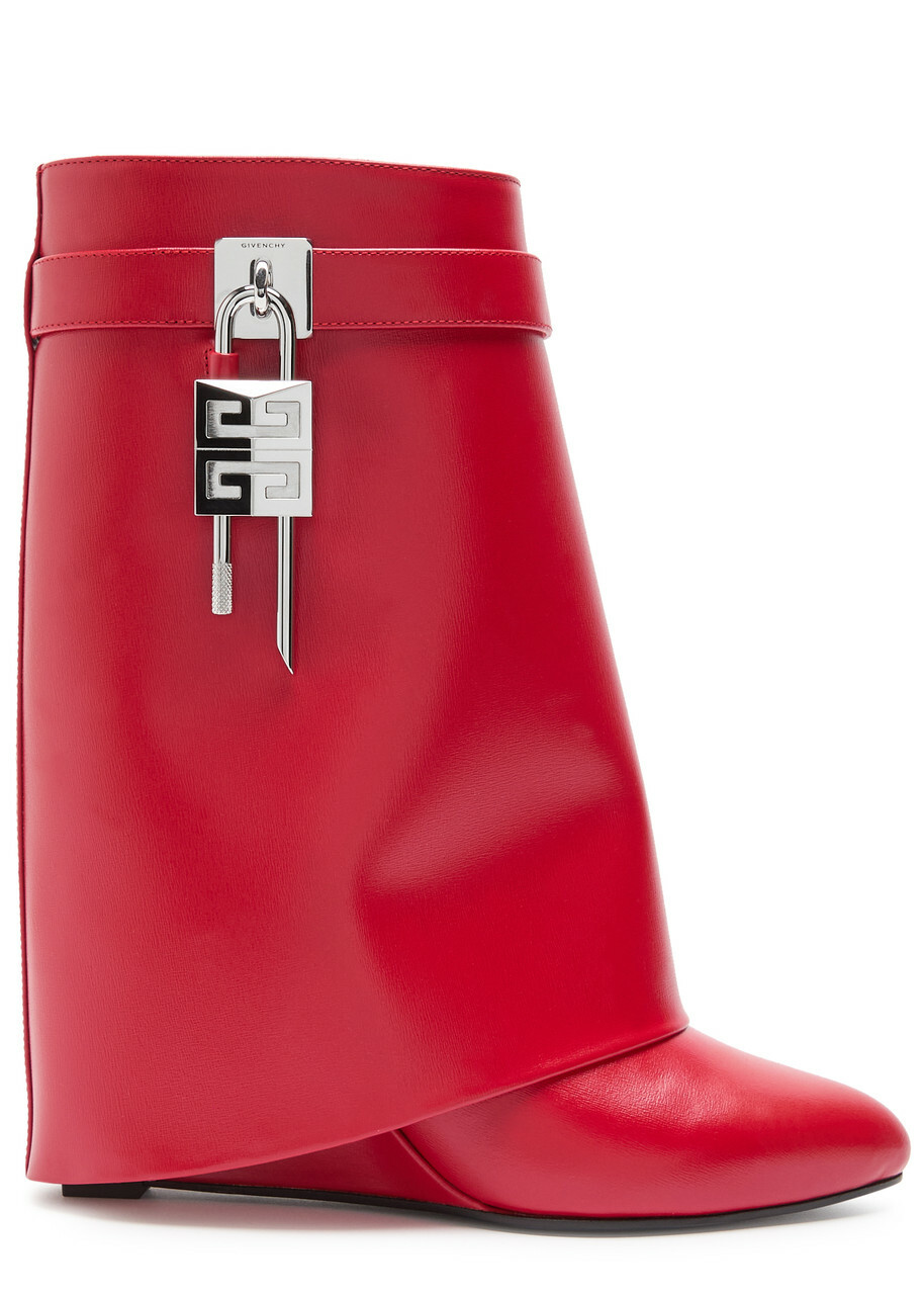 Red Givenchy Shark Boots