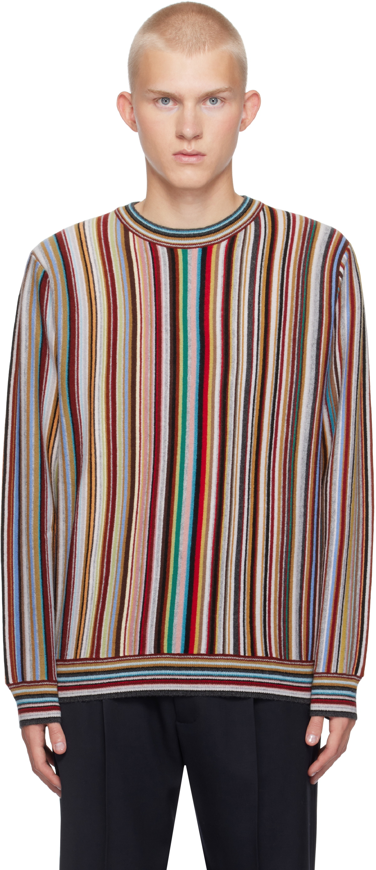 Paul Smith Multicolor Signature Stripe Cashmere Sweater Paul Smith
