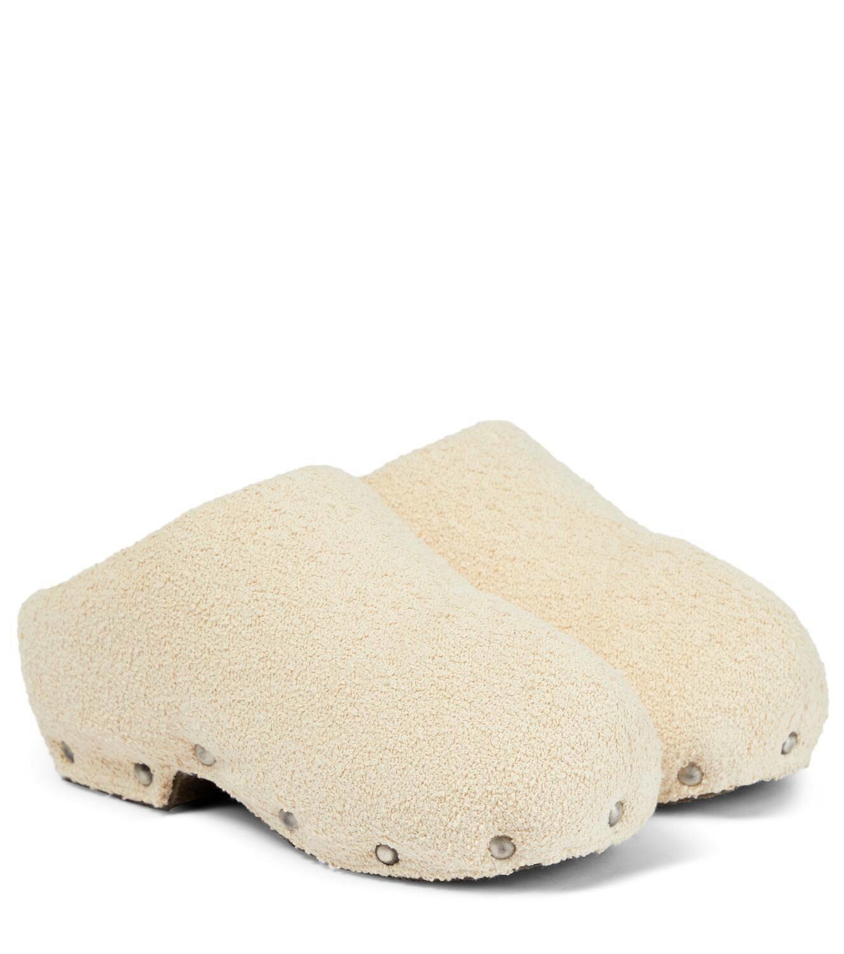 Acne Studios Textured cotton tweed clogs Acne Studios