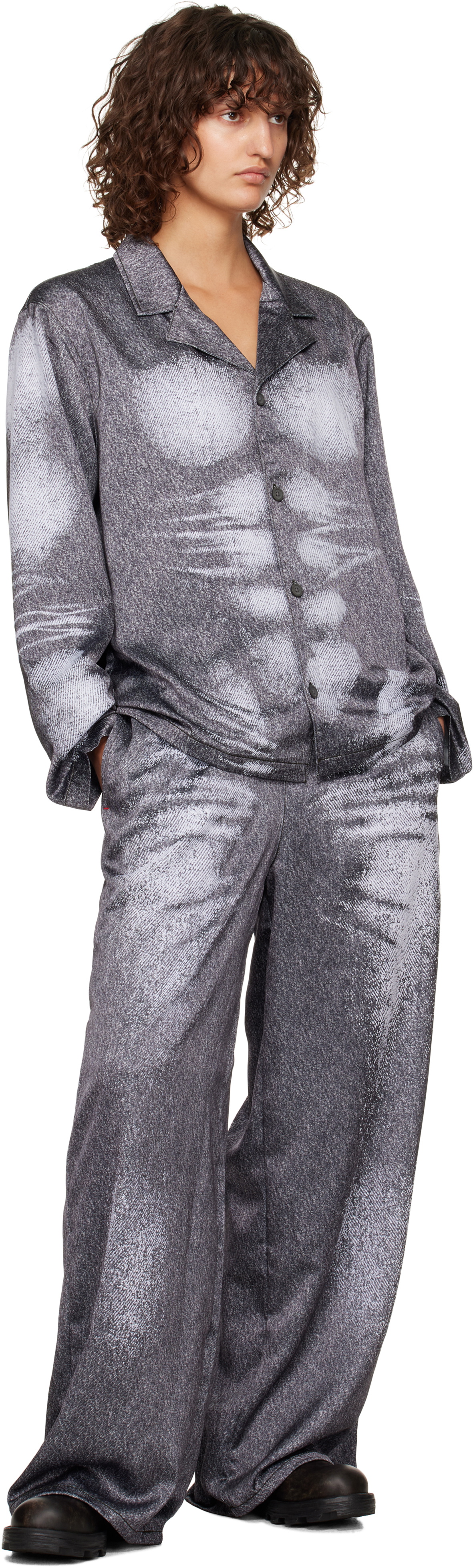 Diesel Black Savage X Fenty Edition Stains & Trompe Pyjama Top Diesel