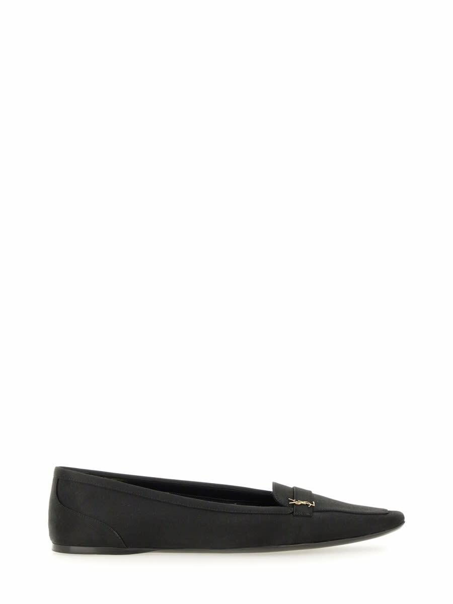 Saint Laurent Crepe Satin poppy Ballerina Saint Laurent