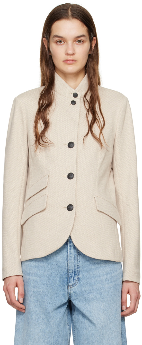 rag & bone Beige Slade Blazer Rag and Bone
