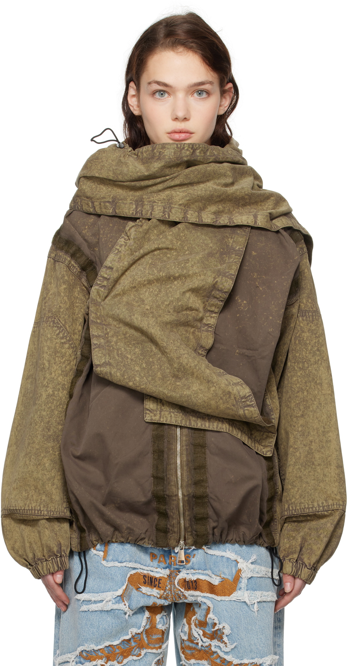 Y/Project Khaki Velcro Cargo Jacket Y/Project