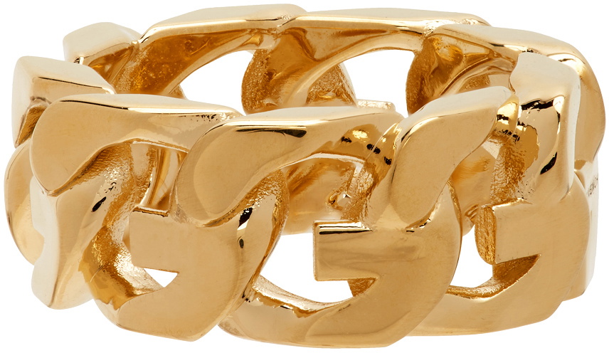 Givenchy Gold G Chain Ring Givenchy