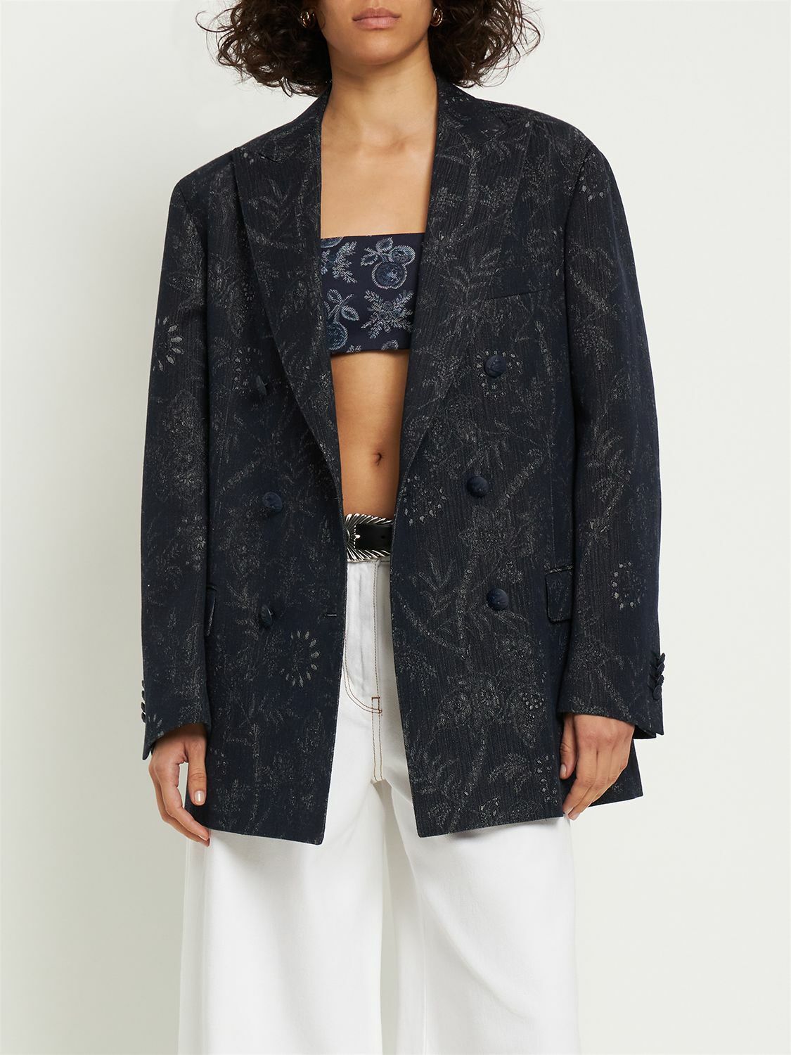 ETRO - Paisley Print Denim Jacket Etro