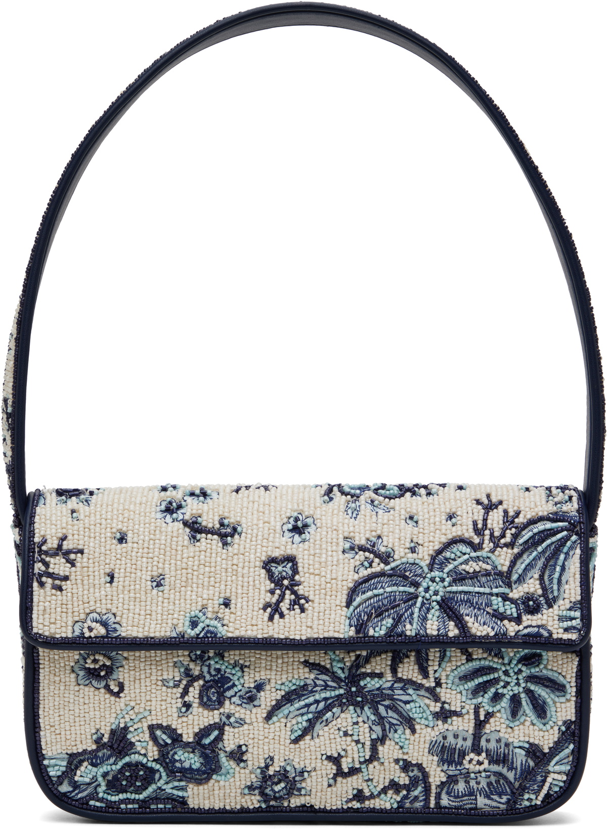 Staud White & Blue Tommy Bag Staud