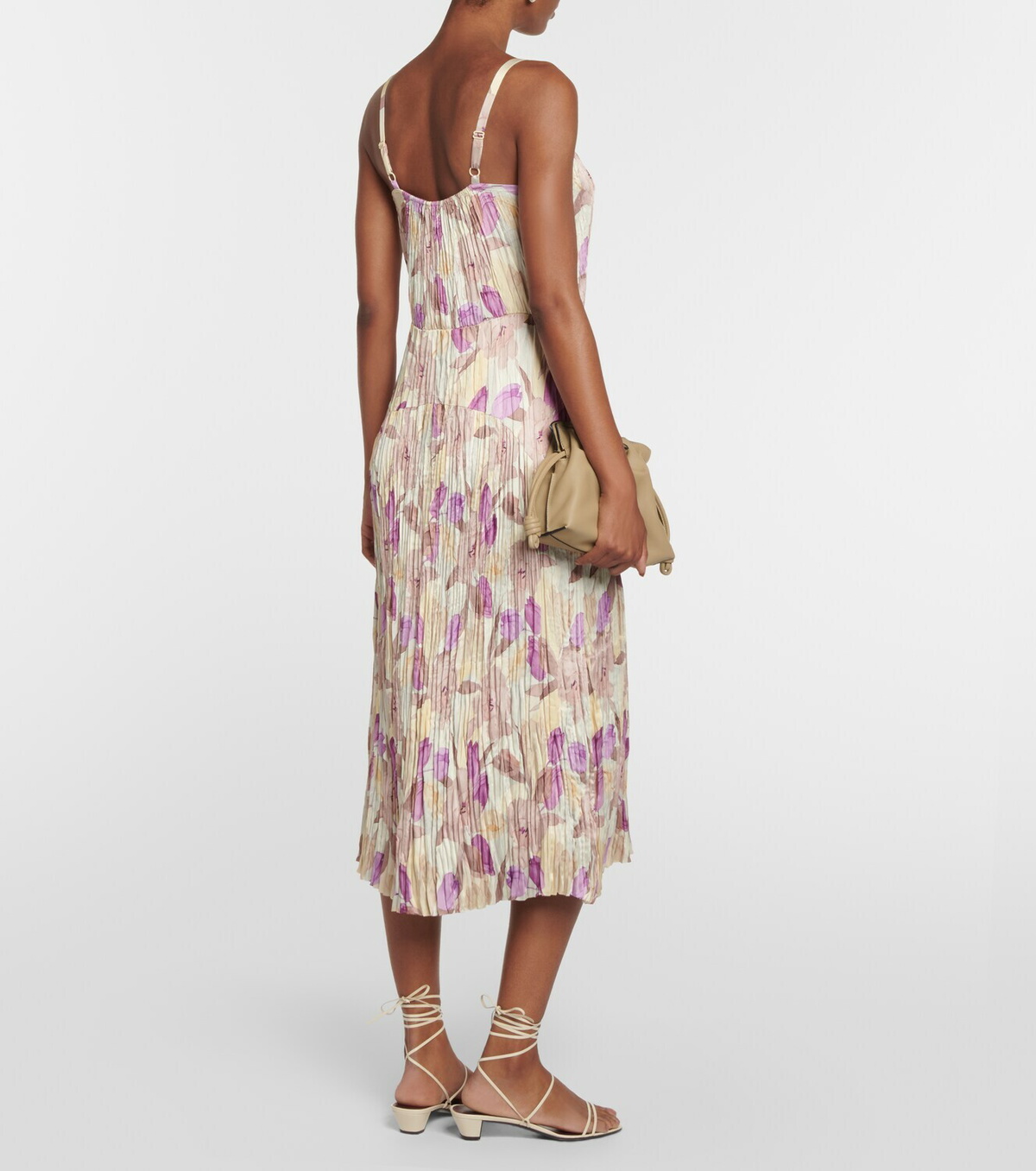 Vince Floral pleated midi dress Vince Vince Floral pleated midi dress Vince