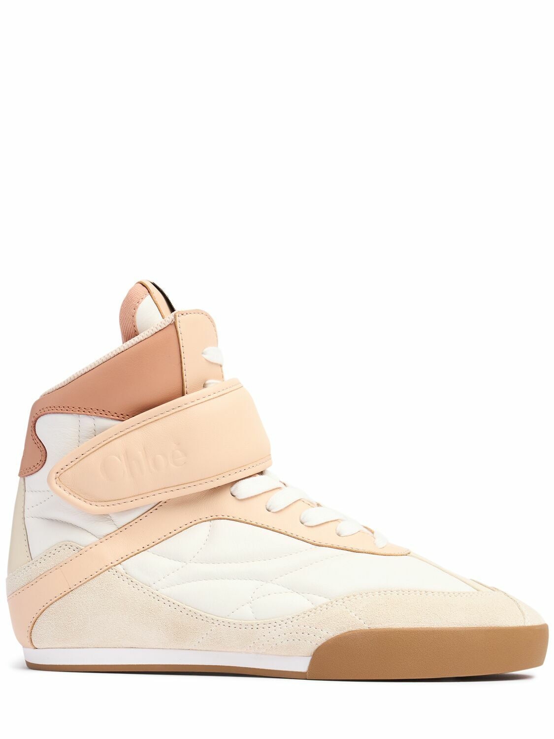 CHLOÉ Kick Low Leather Lace-up Sneakers Chloe