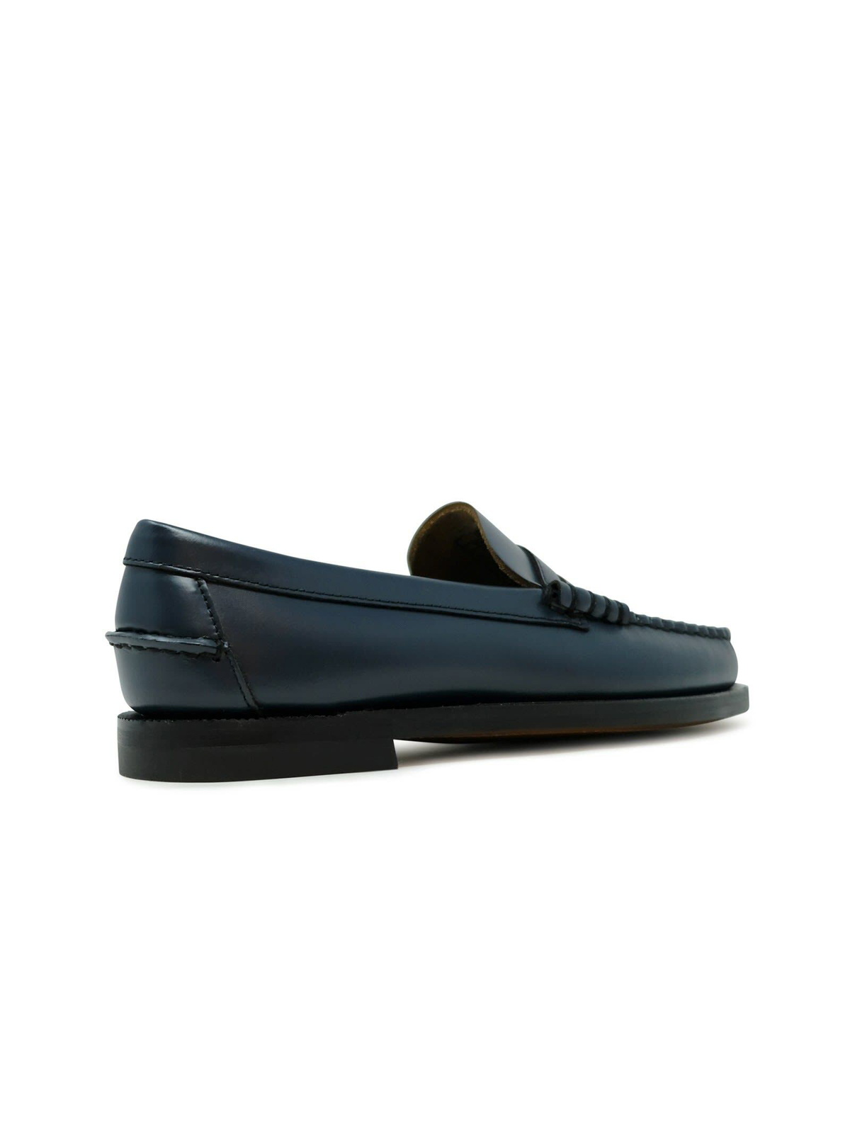 Sebago Dan Pigment Brilliant Blue Leather Loafers Sebago