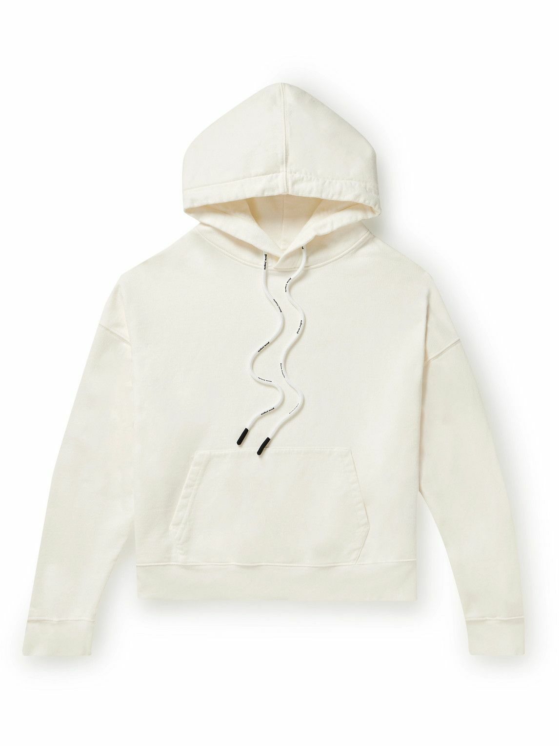 Palm Angels - Logo-Appliquéd Loopback Cotton-Jersey Hoodie - White Palm ...