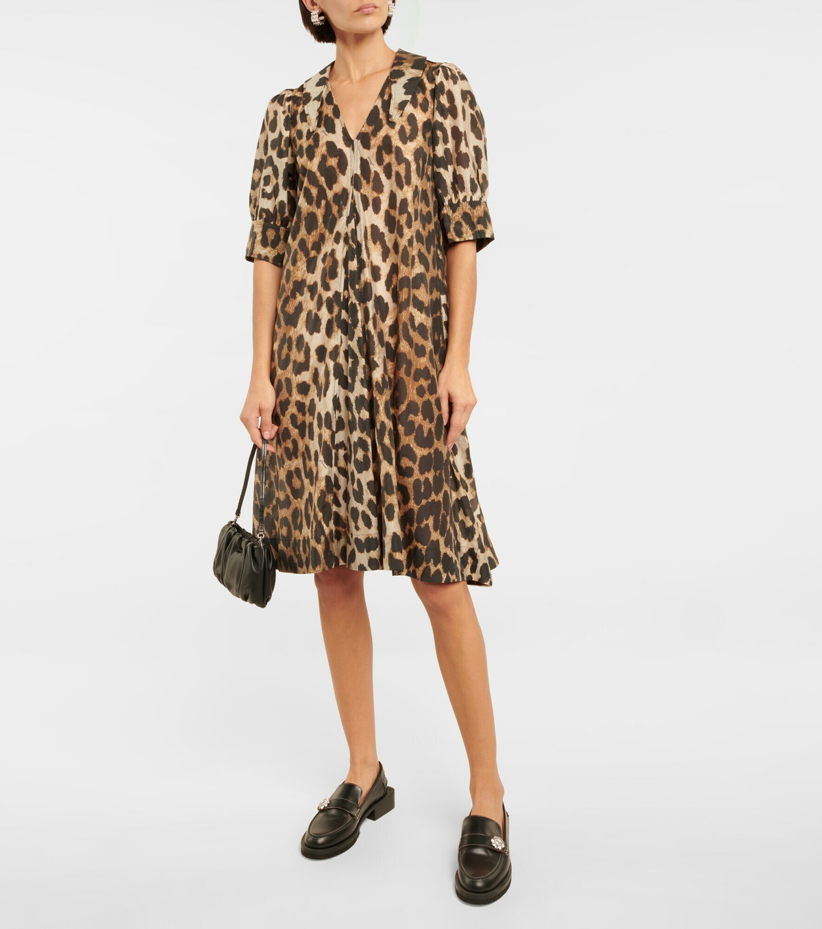 Ganni - Jewel leather loafers GANNI