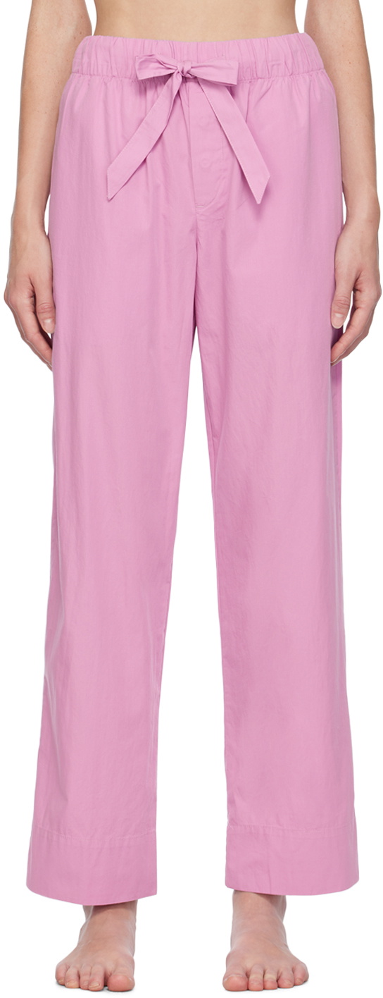 Tekla Pink Drawstring Pyjama Pants Tekla Fabrics