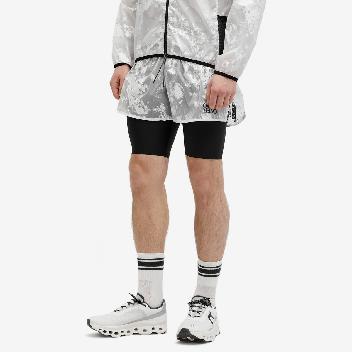 Over Over Men's 2 Layer Short in White Foil OVER OVER