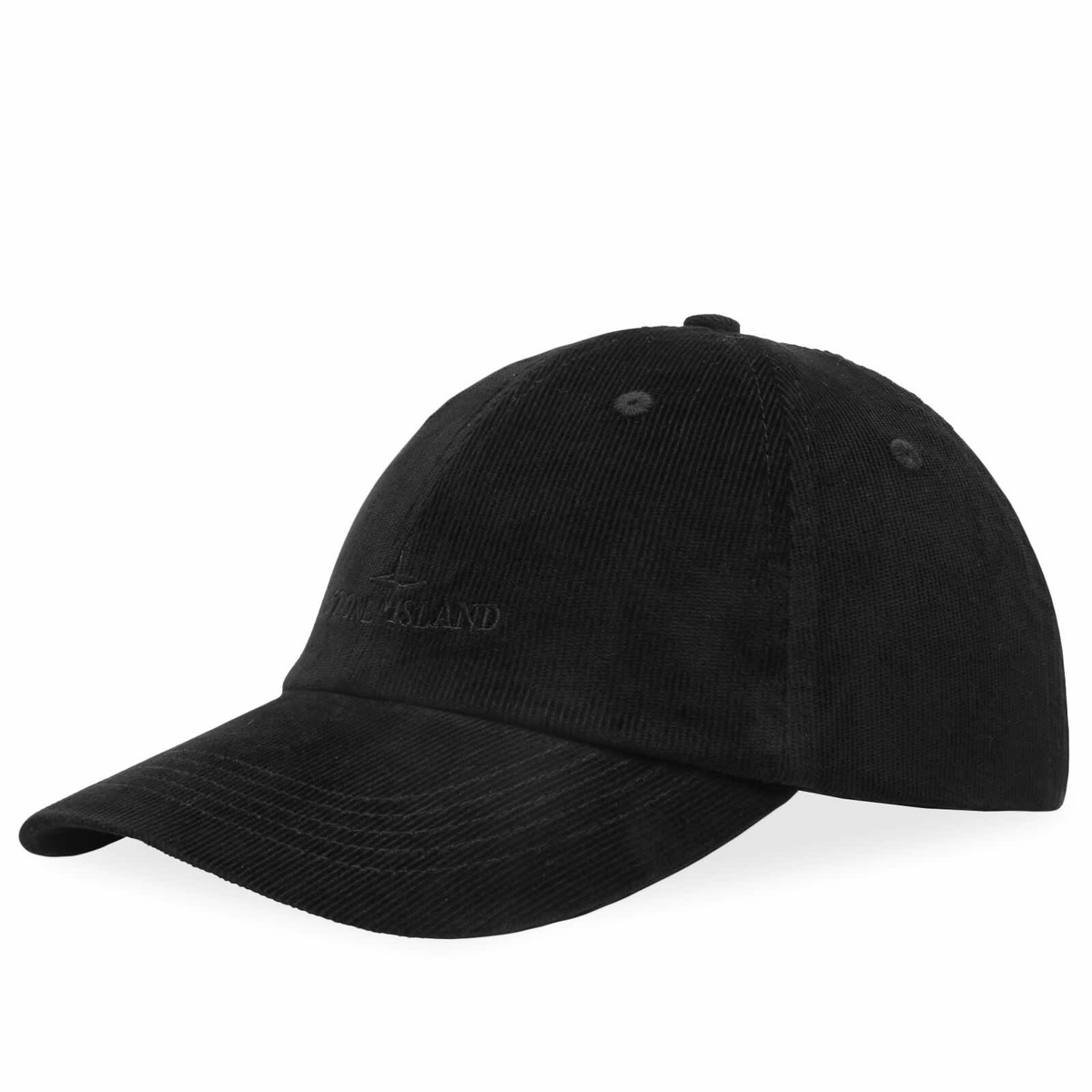 Stone Island Men's Corduroy Cap in Black Stone Island