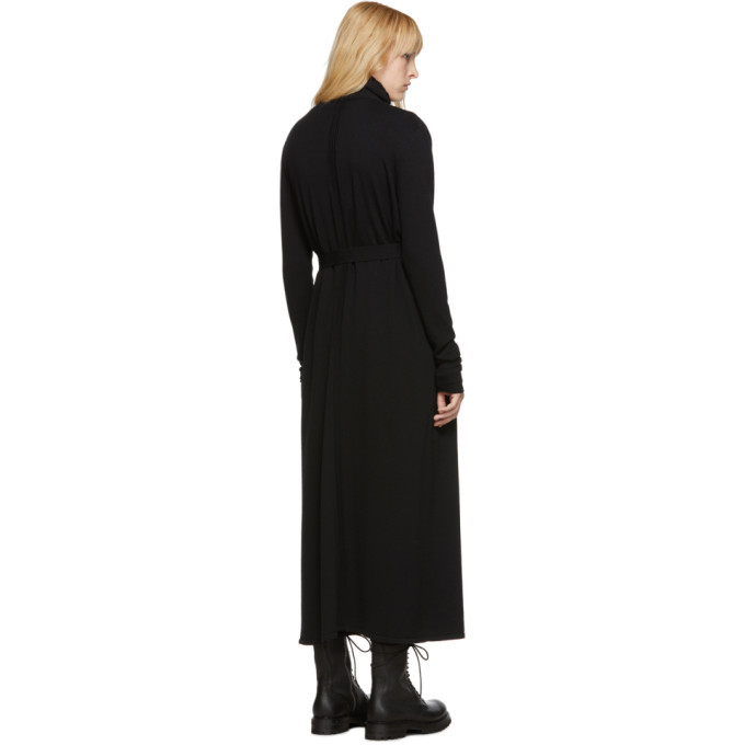 Rick Owens Black Bathrobe Dress Rick Owens