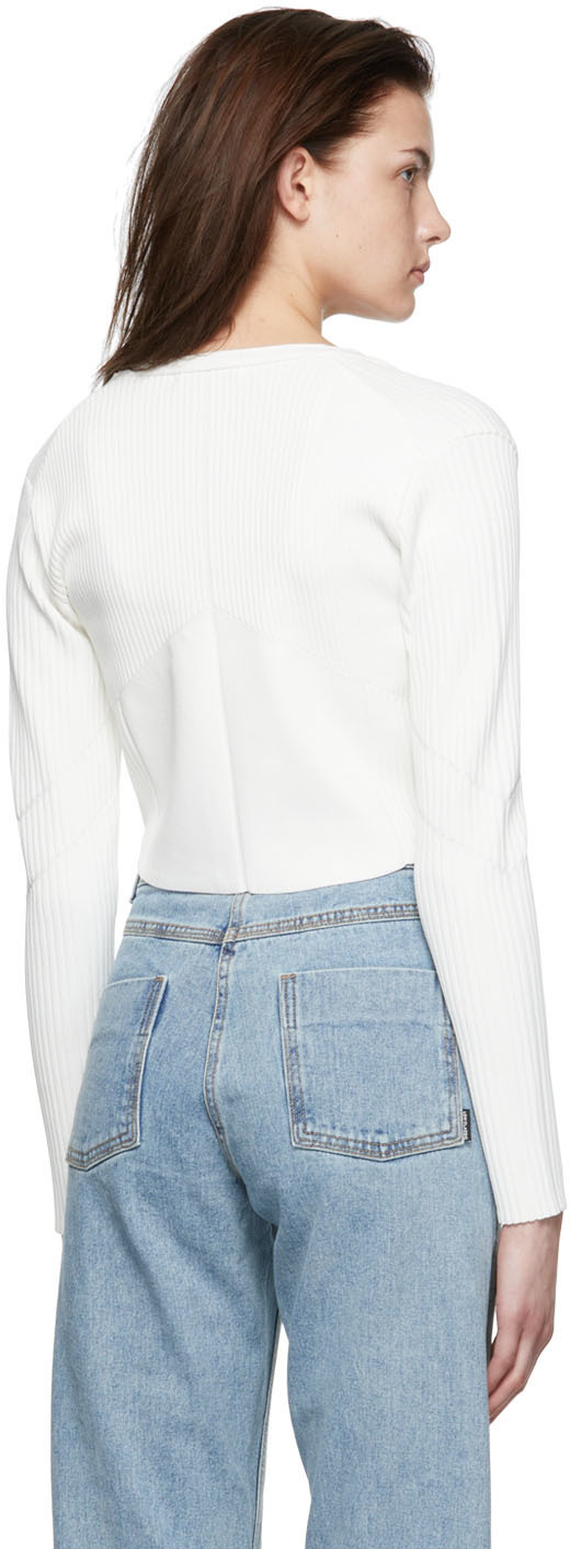 LOW CLASSIC White Rayon Cardigan Low Classic