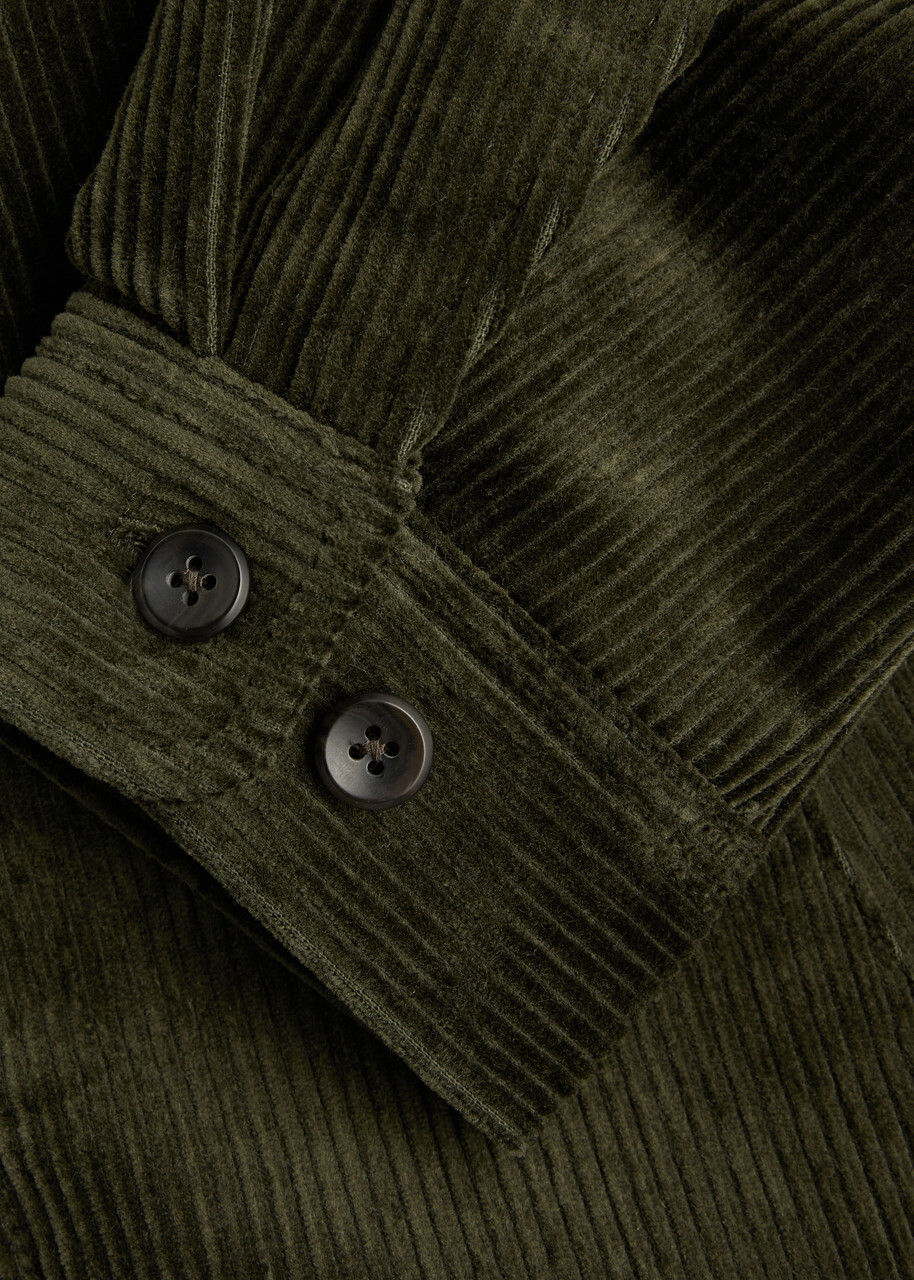 Les Deux Marchall Corduroy Jacket Dark Green Les Deux