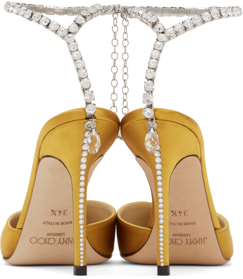 Jimmy Choo Yellow Saeda 100 Pumps Jimmy Choo