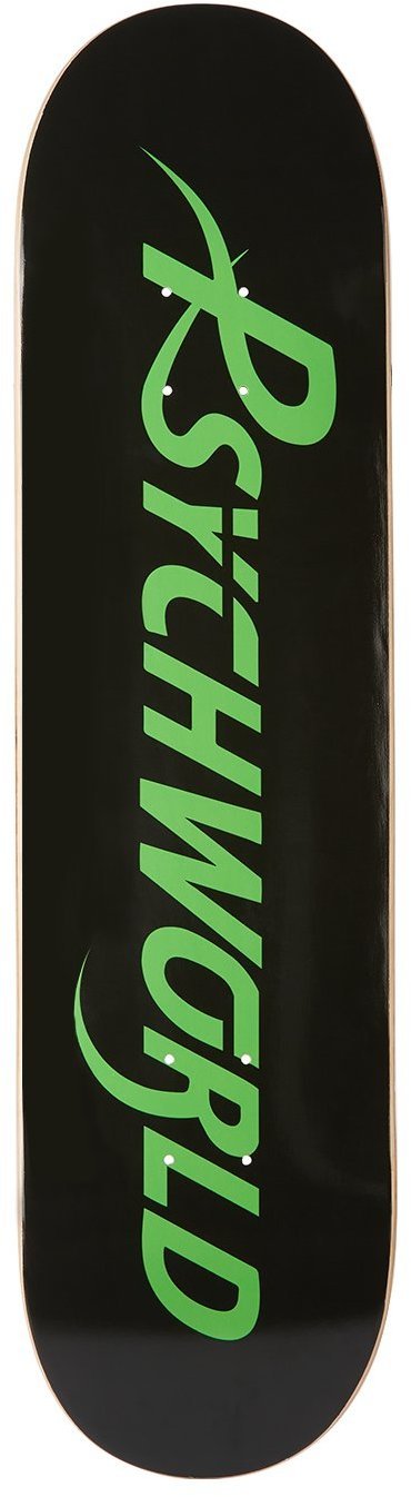 Psychworld SSENSE Exclusive Black & Brown Logo Skate Deck Psychworld