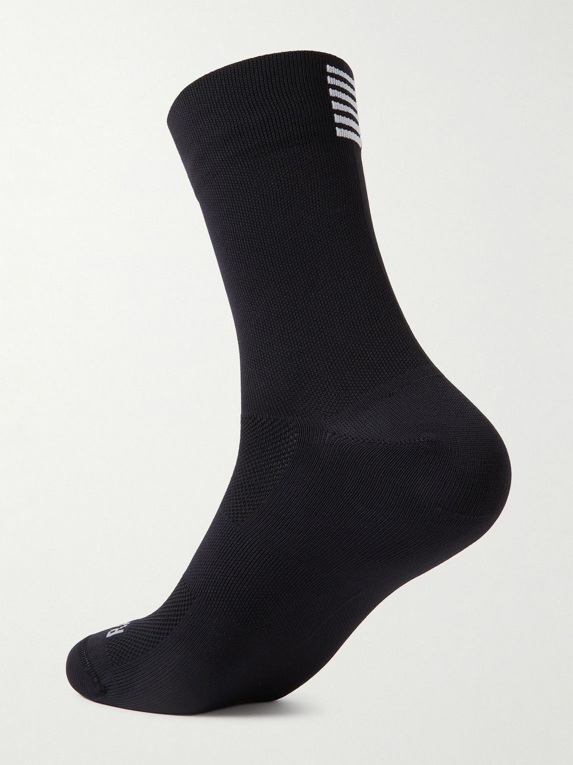 Rapha - Pro Team Logo-Jacquard Stretch-Knit Cycling Socks - Black Rapha