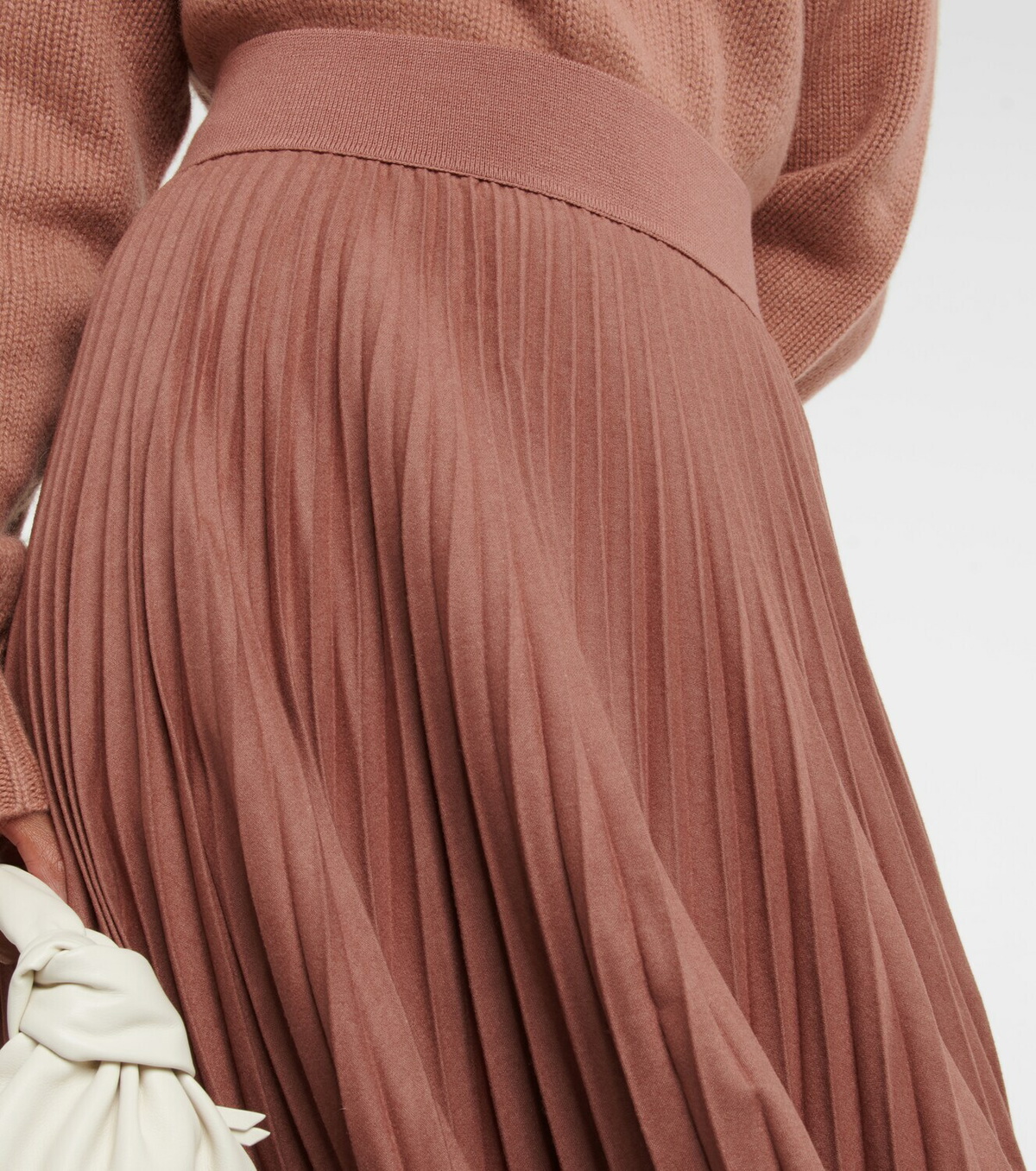 Joseph - Ade pleated wool-blend midi skirt Joseph