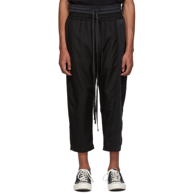 Nahmias Black Silk Double Drawstring Lounge Pants Nahmias