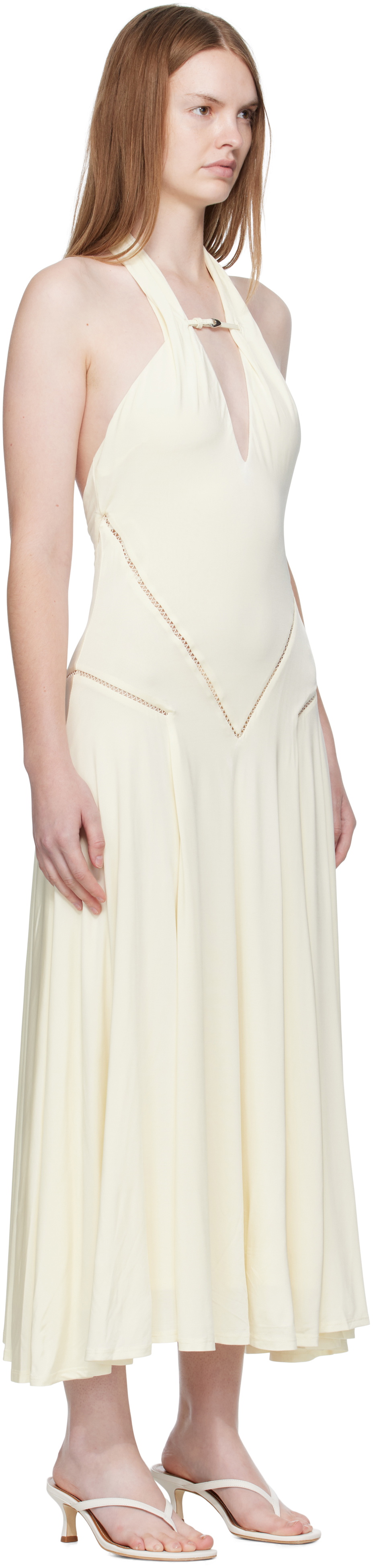 Paris Georgia Off-White Ken Maxi Dress Paris Georgia