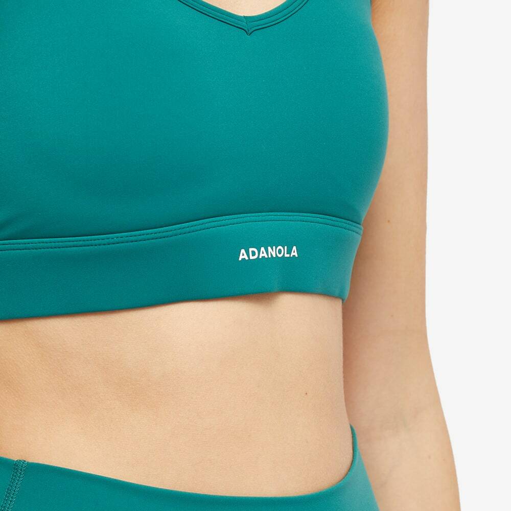 Adanola Women's Tennis Collection Keyhole Bralette in Hunter Green Adanola
