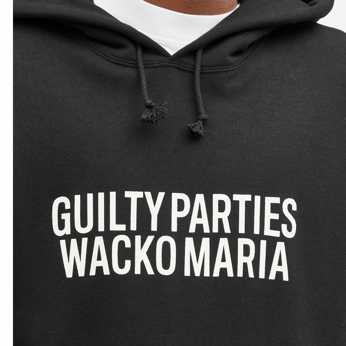 Wacko Maria Men's Logo Hoodie in Black Wacko Maria