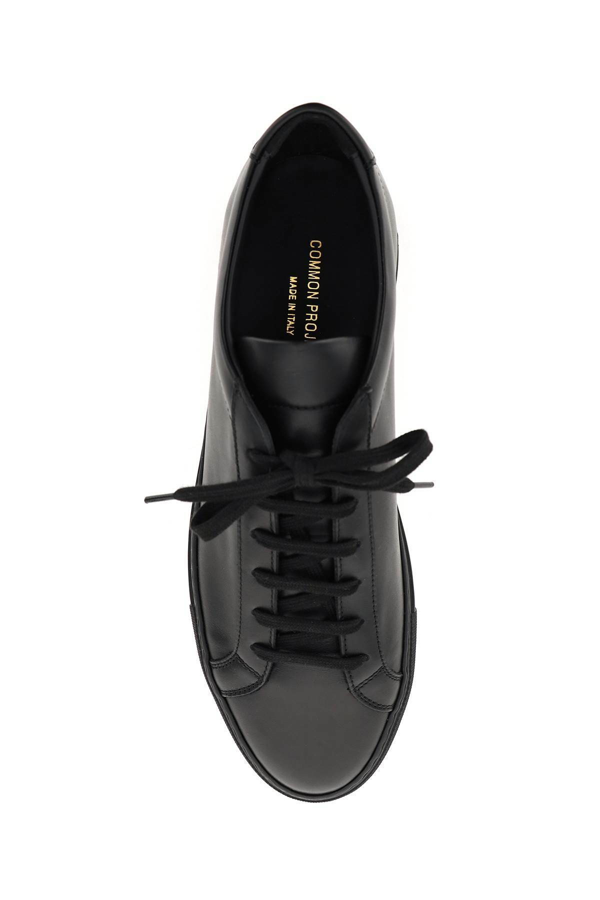Common Projects Black Leather Achilles Sneakers Common Projects
