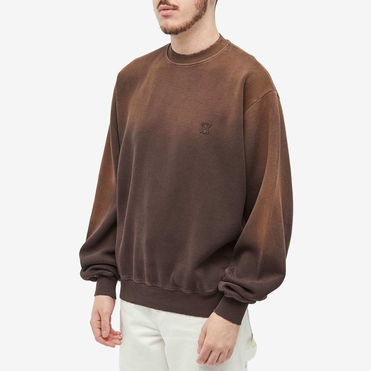 Daily Paper Men's Rodell Crew Sweater in Syrup Brown Daily Paper