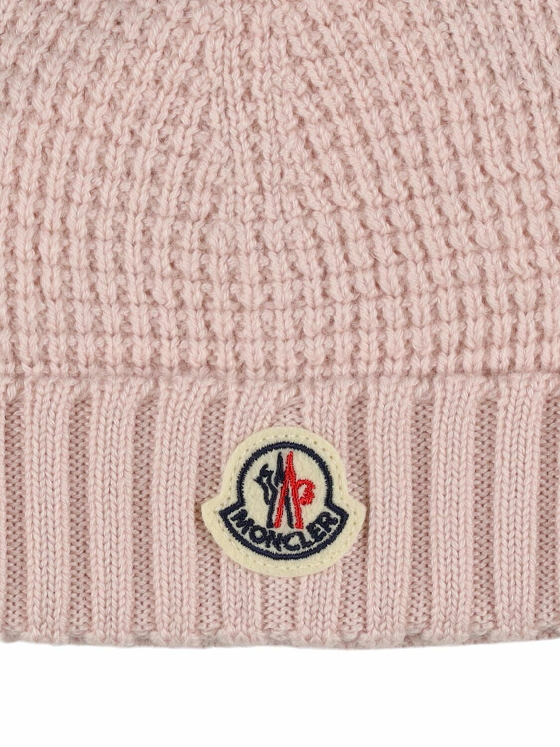 MONCLER Virgin Wool Teddy Bear Ears Beanie Moncler
