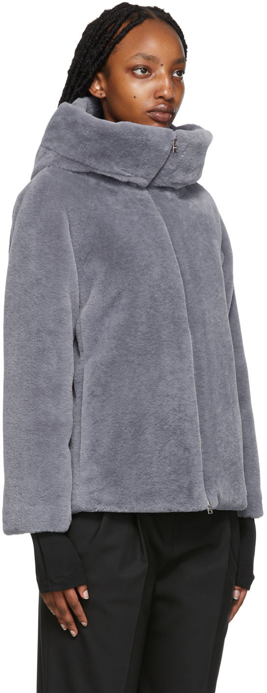 Herno Purple Polyester Jacket Herno